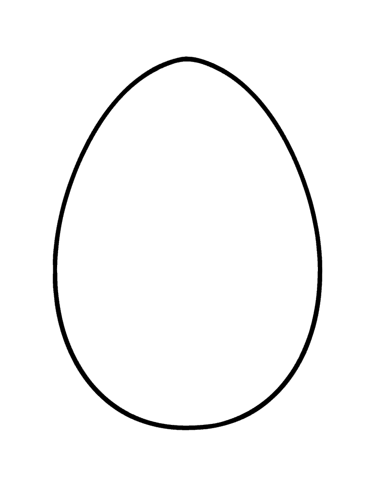Free Printable Easter Egg Templates For Kids' Easter Crafts - Prudent ...