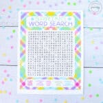 Free Printable Spring Word Search - Prudent Penny Pincher