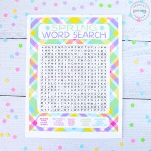 Free Printable Spring Word Search - Prudent Penny Pincher