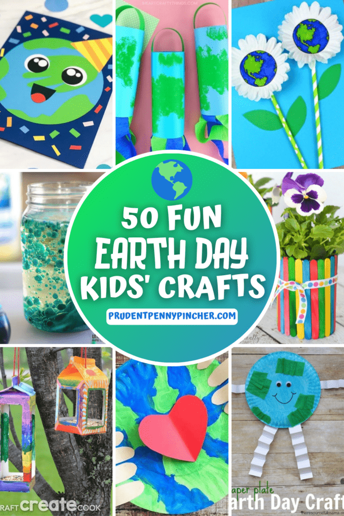 50 Fun And Easy Earth Day Crafts For Kids Prudent Penny Pincher