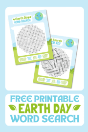 Free Printable Earth Day Word Search for Kids - Prudent Penny Pincher