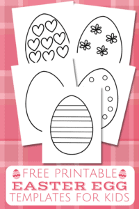 Free Printable Easter Egg Templates For Kids' Easter Crafts - Prudent ...