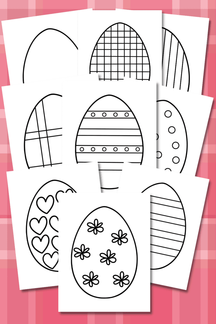 Free Printable Easter Egg Templates For Kids' Easter Crafts - Prudent ...