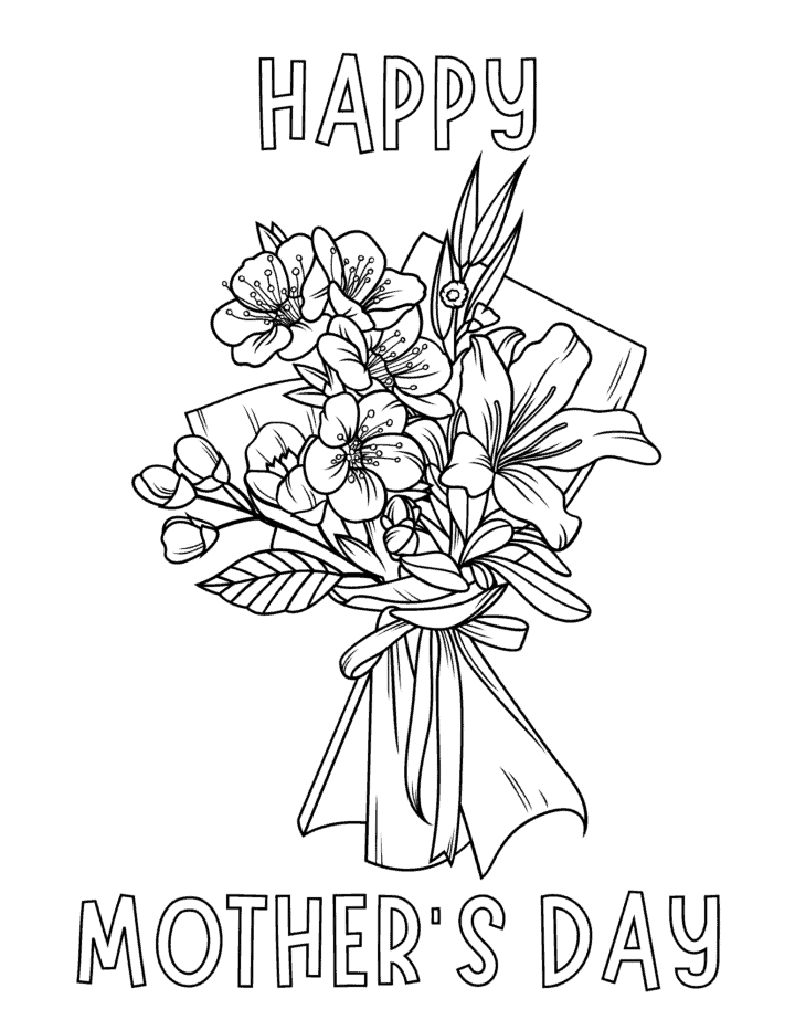 20 Free Printable Mother's Day Coloring Pages for Kids - Prudent Penny ...