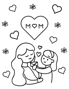 20 Free Printable Mother's Day Coloring Pages for Kids - Prudent Penny ...