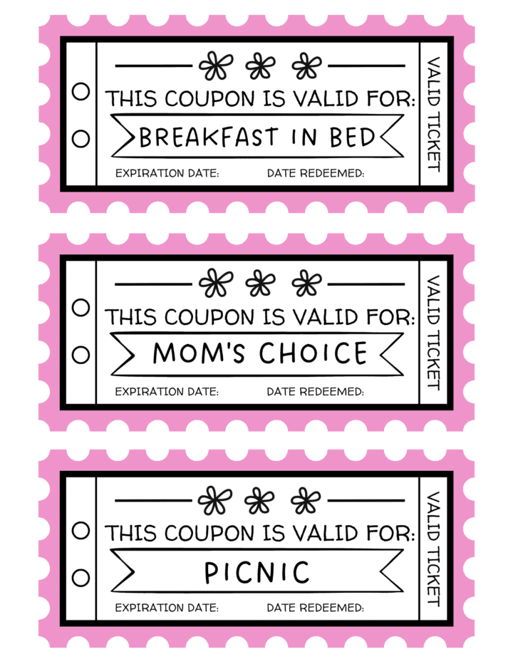 Free Printable Mother's Day Coupon Book - Prudent Penny Pincher