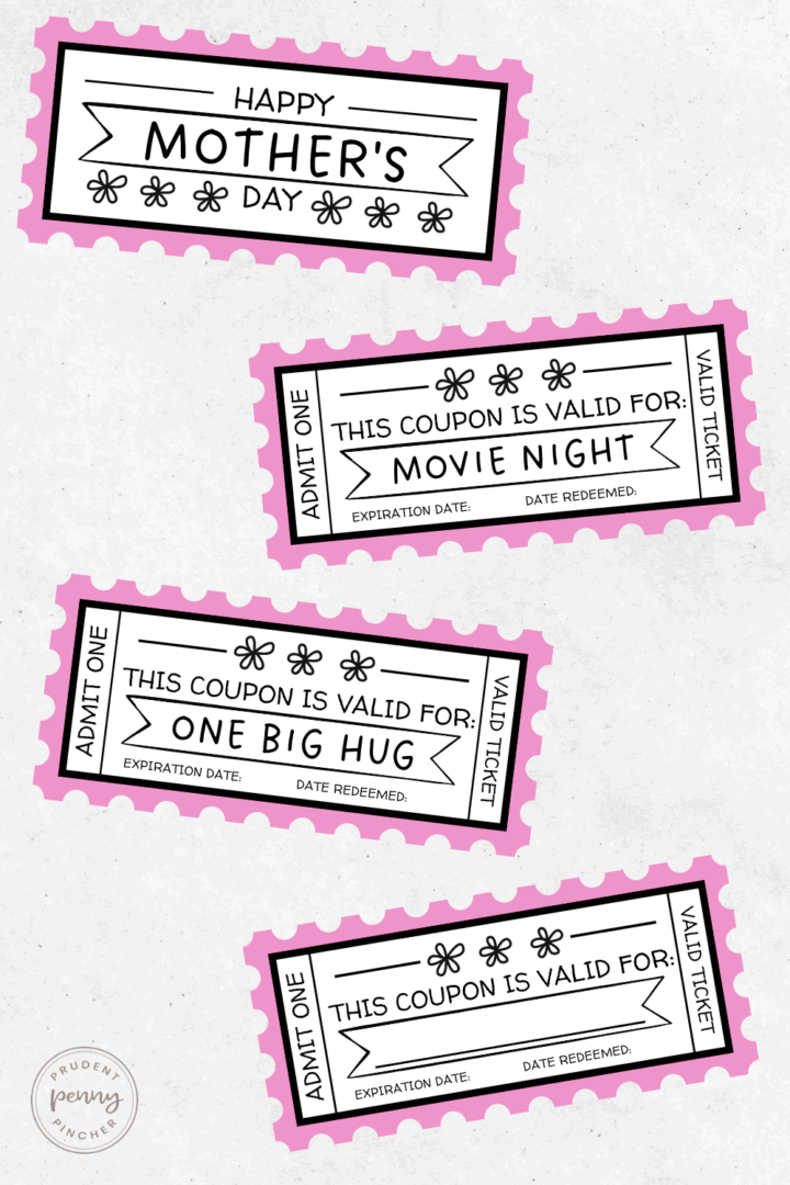 Free Printable Mother's Day Coupon Book - Prudent Penny Pincher