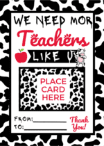 Free Printable Teacher Appreciation Gift Cards - Prudent Penny Pincher