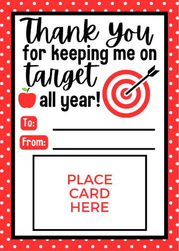 Free Printable Teacher Appreciation Gift Cards - Prudent Penny Pincher