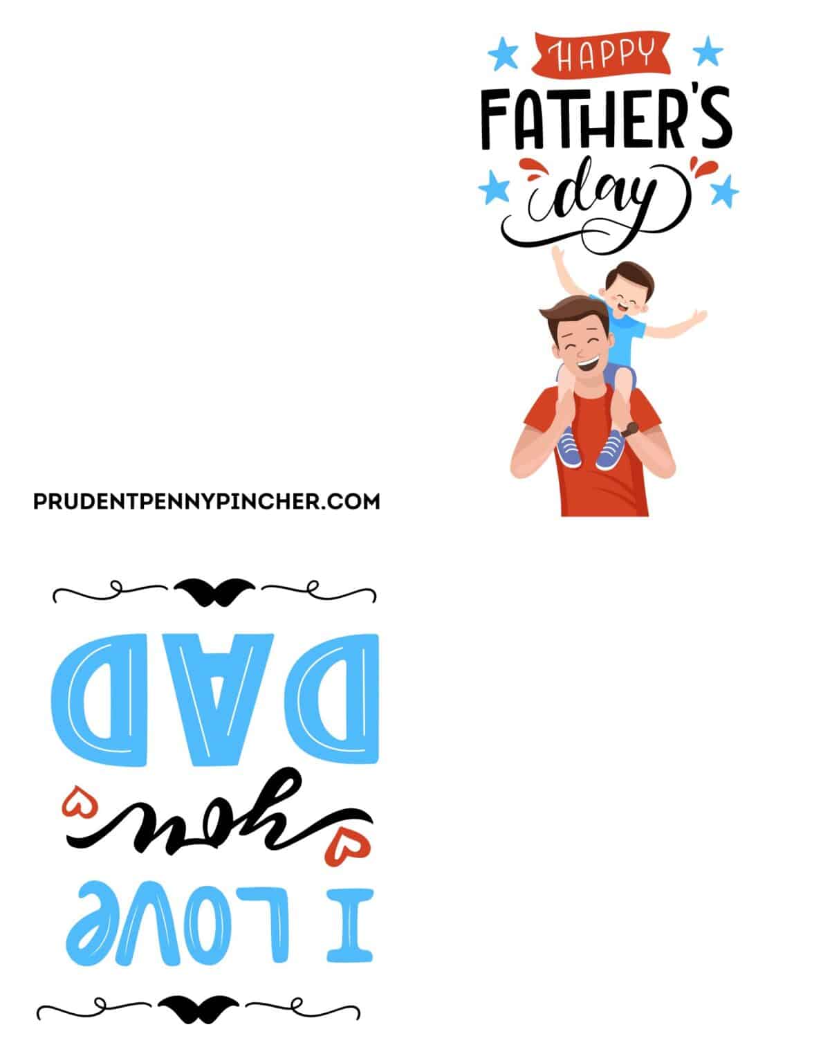 10 Free Printable Father's Day Cards - Prudent Penny Pincher