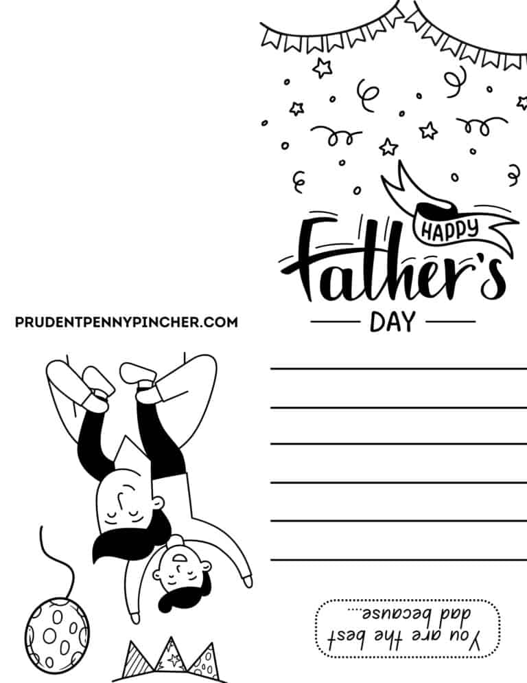 10 Free Printable Father's Day Cards - Prudent Penny Pincher
