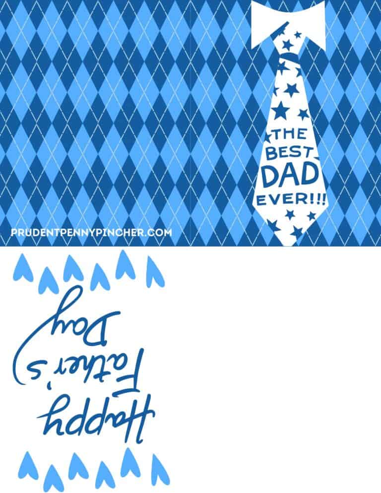 10 Free Printable Father's Day Cards - Prudent Penny Pincher