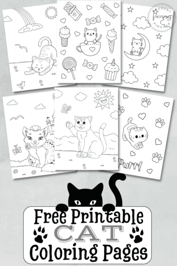 30 Free Printable Cat Coloring Pages - Prudent Penny Pincher