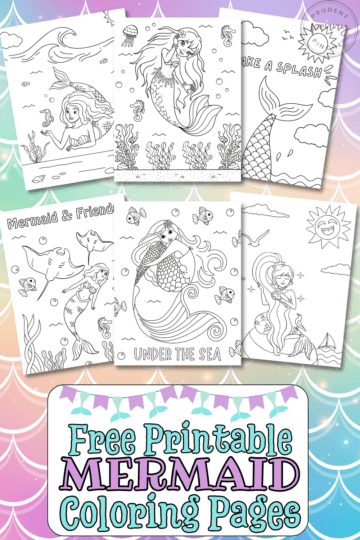 20 Free Printable Mermaid Coloring Pages for Kids - Prudent Penny Pincher