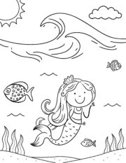 20 Free Printable Mermaid Coloring Pages for Kids - Prudent Penny Pincher
