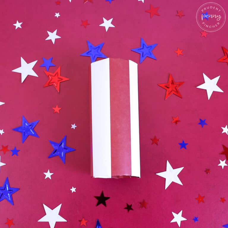 4th of July Toilet Paper Roll Rocket Craft for Kids - Prudent Penny Pincher