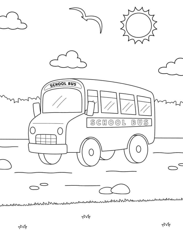 20 Free Back to School Coloring Pages for Kids - Prudent Penny Pincher