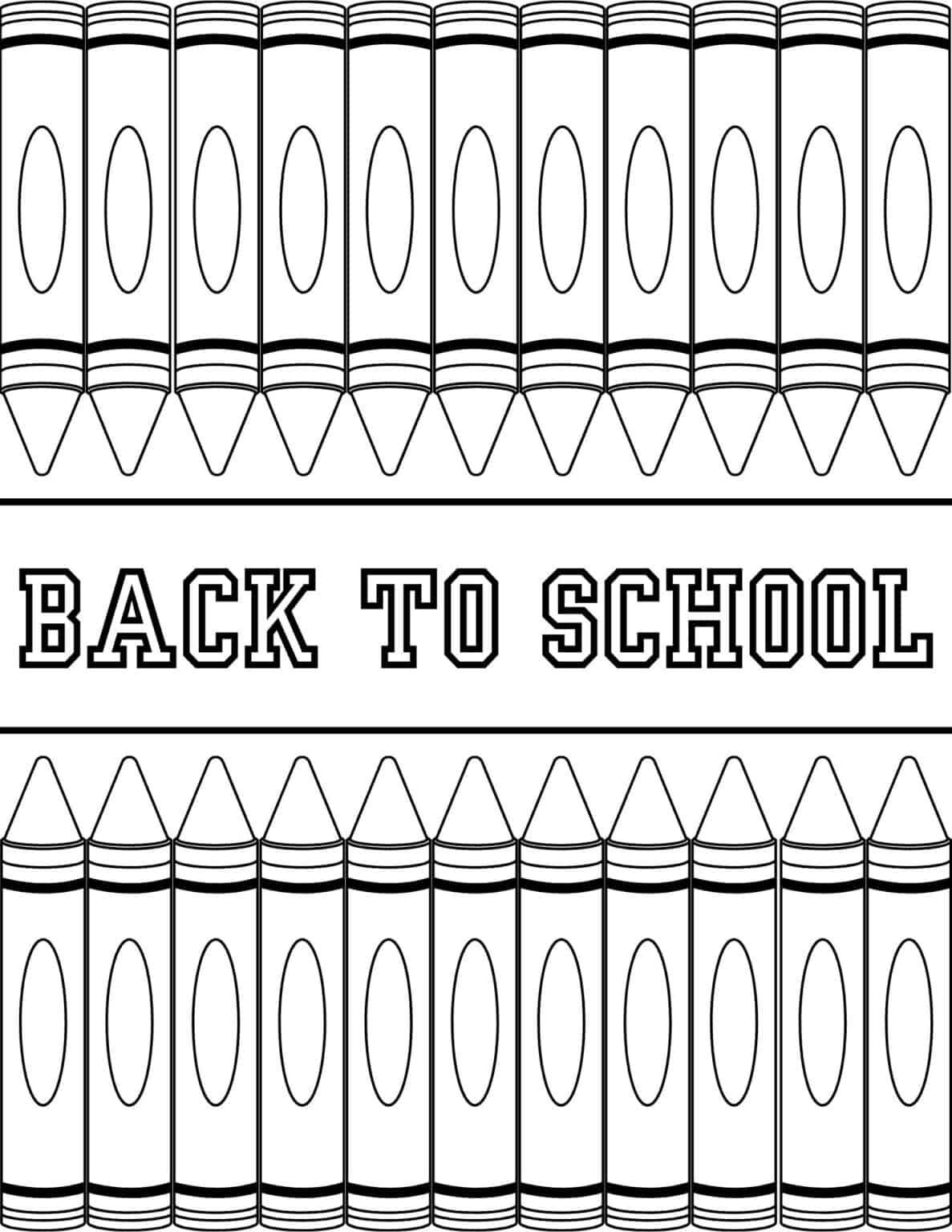 20 Free Back to School Coloring Pages for Kids - Prudent Penny Pincher