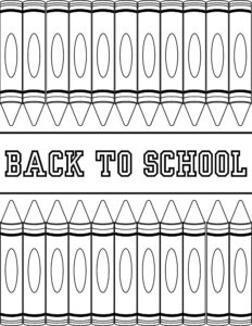 20 Free Back to School Coloring Pages for Kids - Prudent Penny Pincher