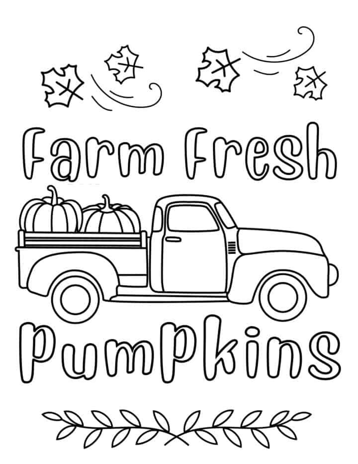 Free Pumpkin Coloring Pages - Prudent Penny Pincher