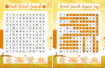5 Free Fall Word Search Printables - Prudent Penny Pincher