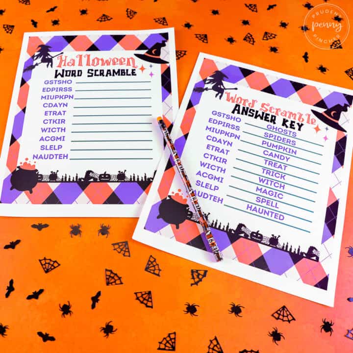 Free Printable Halloween Word Scramble - Prudent Penny Pincher