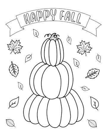 Free Pumpkin Coloring Pages - Prudent Penny Pincher