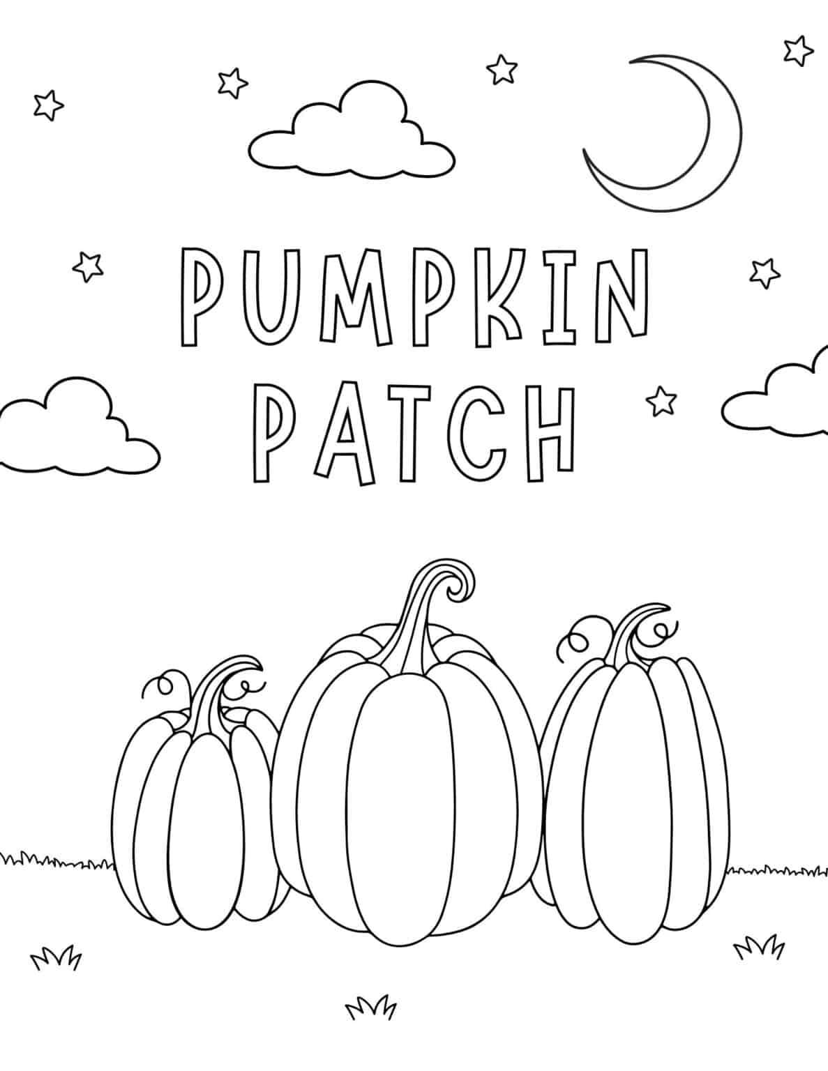 Free Pumpkin Coloring Pages - Prudent Penny Pincher