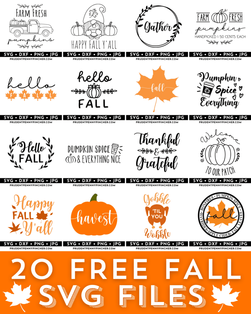 20 Free Fall SVG Files - Prudent Penny Pincher
