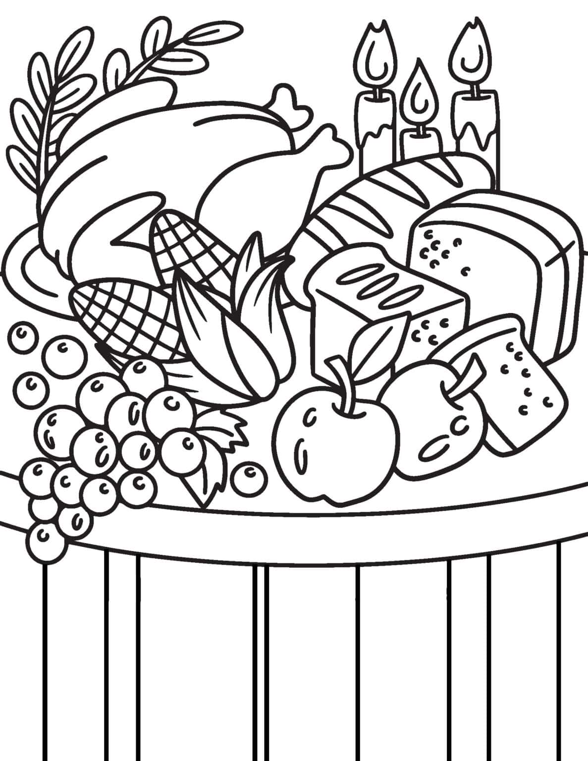 30 Free Thanksgiving Coloring Pages for Kids and Adults - Prudent Penny ...