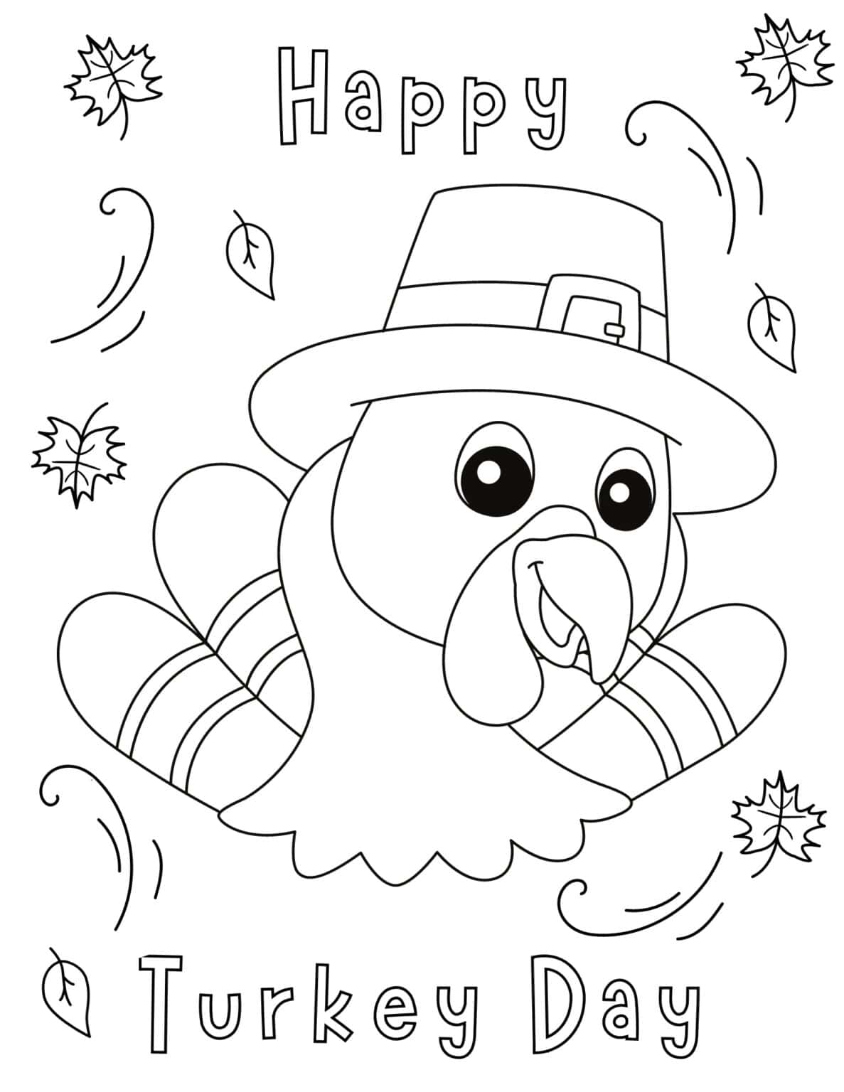 30 Free Thanksgiving Turkey Coloring Pages for Kids - Prudent Penny Pincher