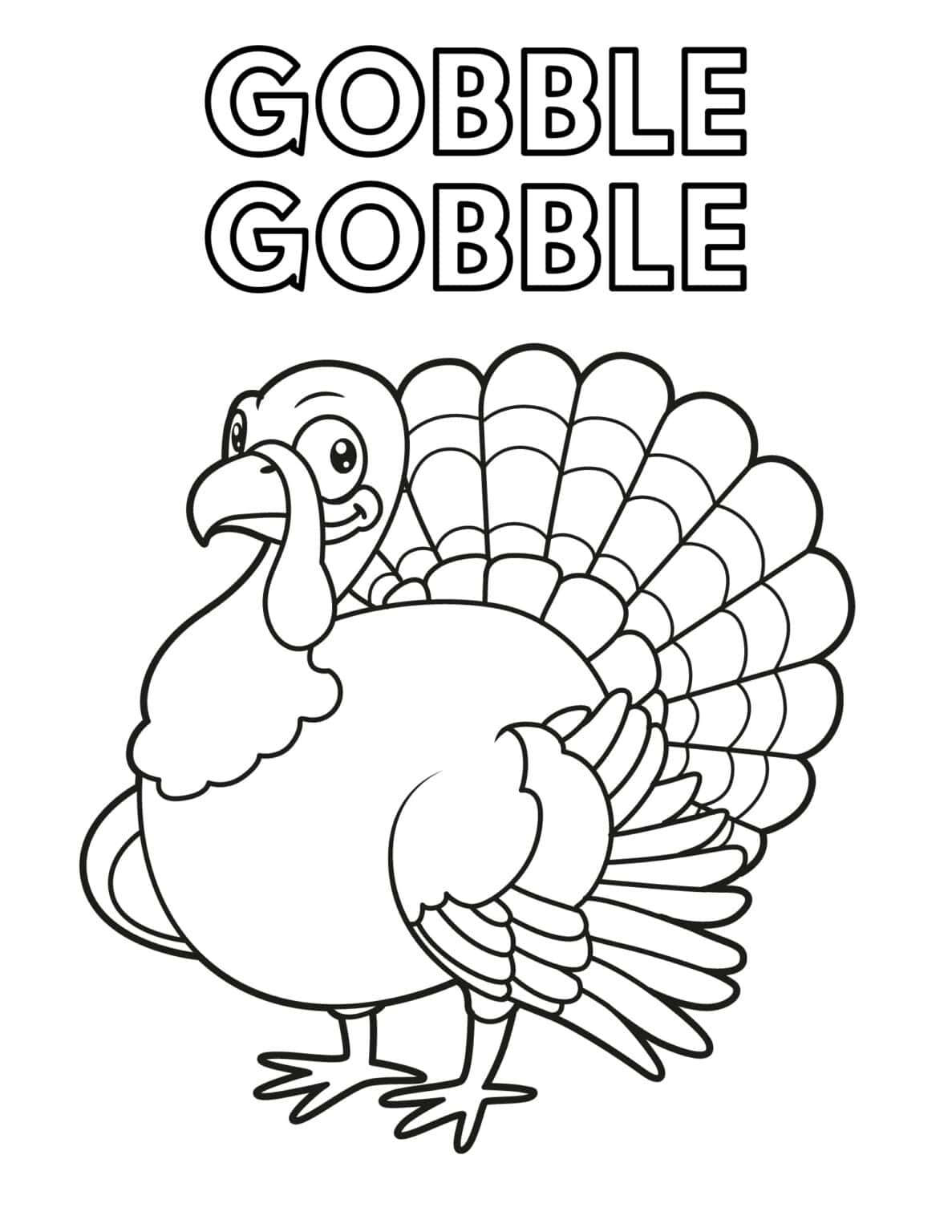 30 Free Thanksgiving Turkey Coloring Pages for Kids - Prudent Penny Pincher