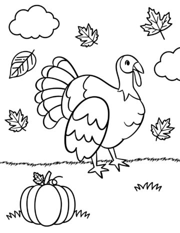 30 Free Thanksgiving Turkey Coloring Pages for Kids - Prudent Penny Pincher