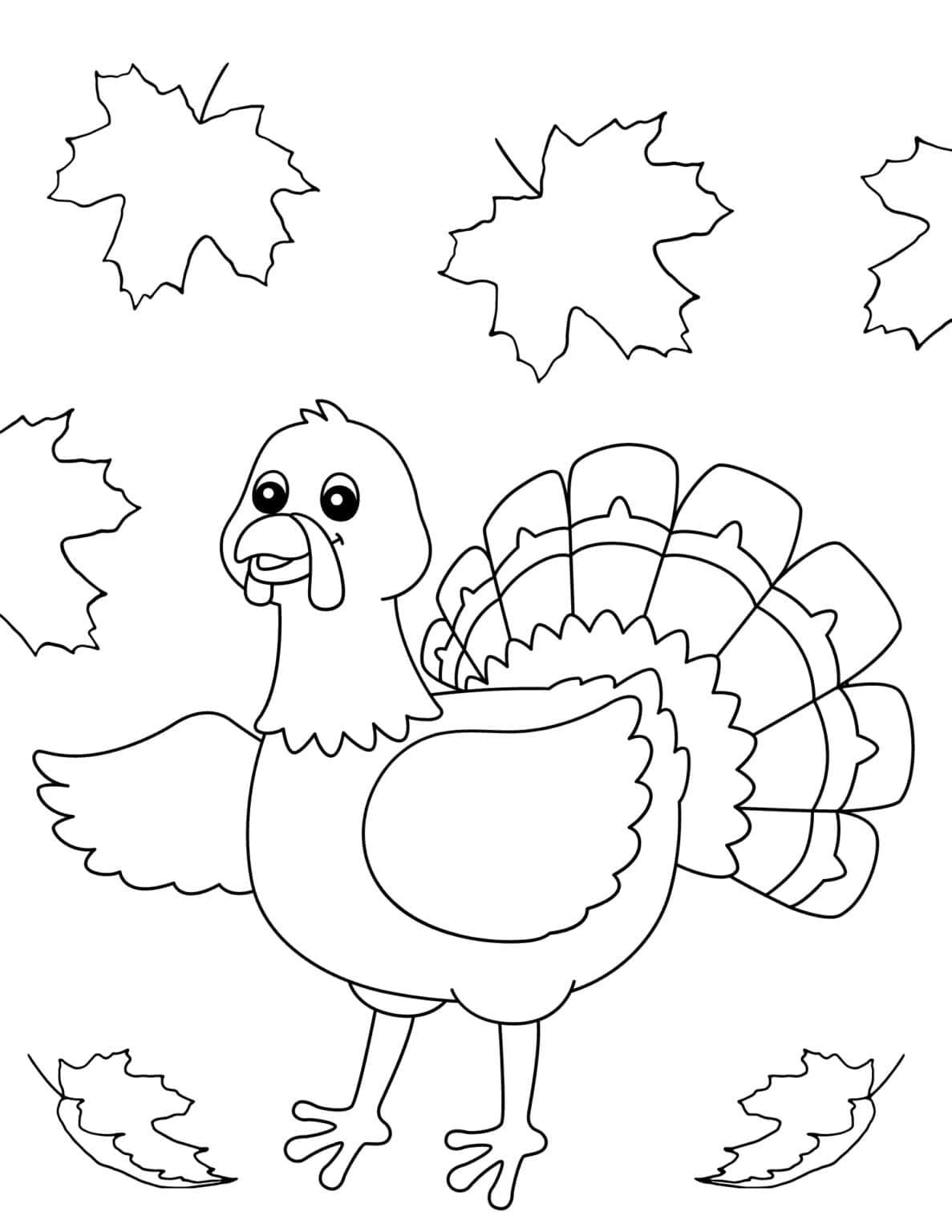 30 Free Thanksgiving Turkey Coloring Pages for Kids - Prudent Penny Pincher