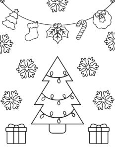 45 Free Printable Christmas Tree Coloring Pages - Prudent Penny Pincher