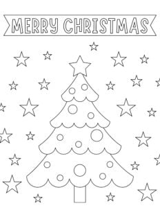 45 Free Printable Christmas Tree Coloring Pages - Prudent Penny Pincher