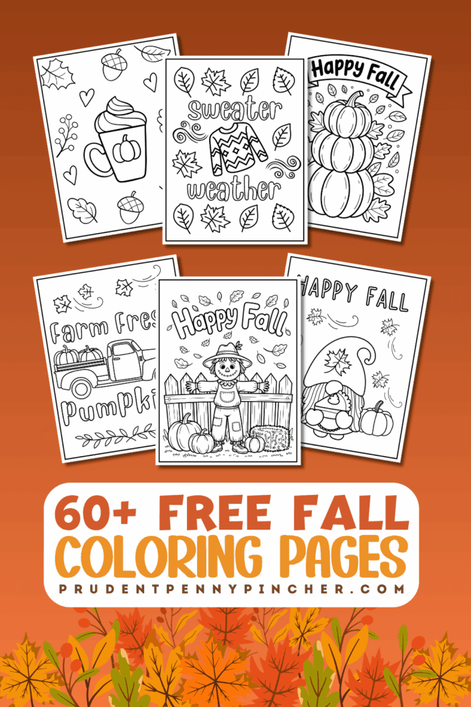 60+ Free Printable Fall Coloring Pages - Prudent Penny Pincher