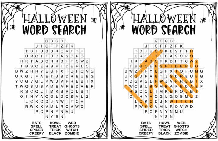 Free Halloween Word Search Printables - Prudent Penny Pincher
