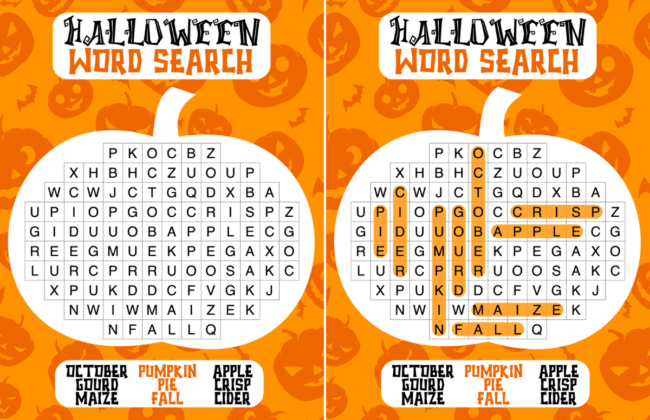 Free Halloween Word Search Printables - Prudent Penny Pincher