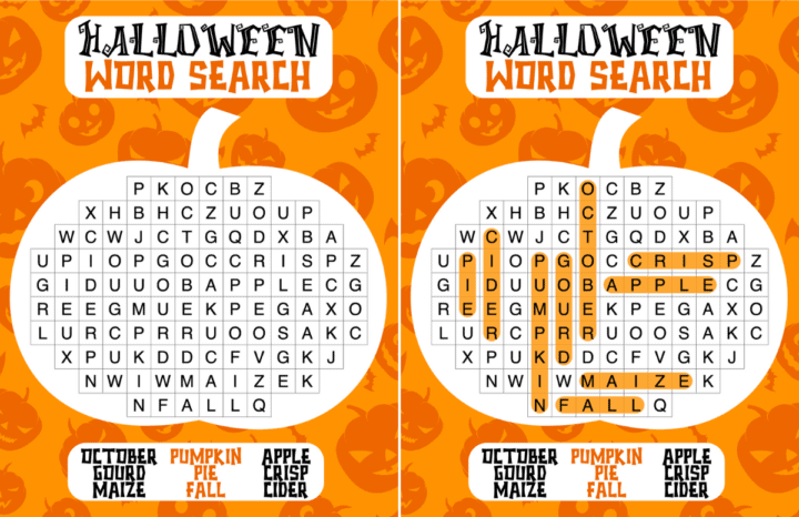 Free Halloween Word Search Printables - Prudent Penny Pincher