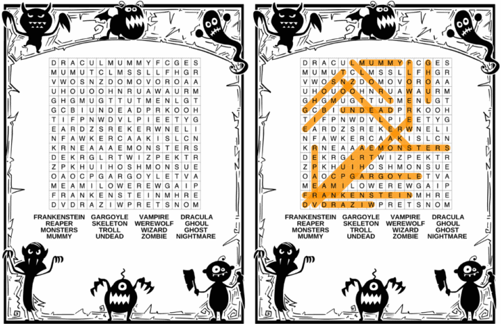Free Halloween Word Search Printables - Prudent Penny Pincher