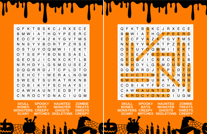 Free Halloween Word Search Printables - Prudent Penny Pincher