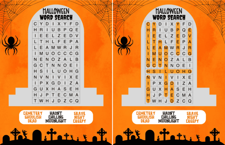 Free Halloween Word Search Printables - Prudent Penny Pincher