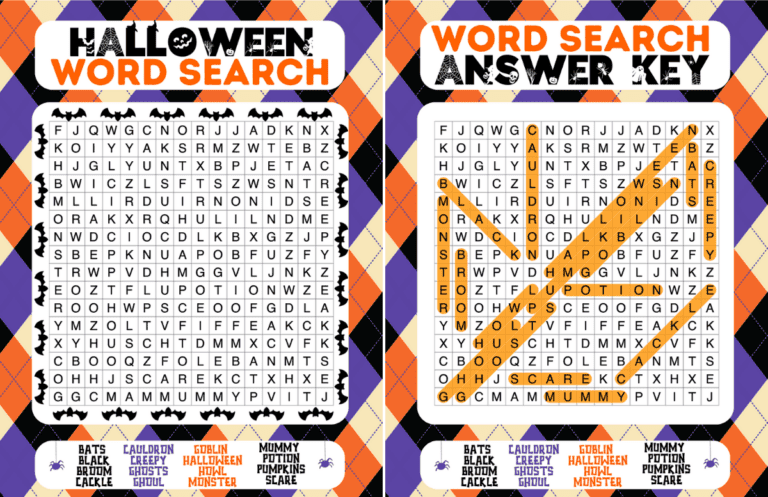 Free Halloween Word Search Printables - Prudent Penny Pincher