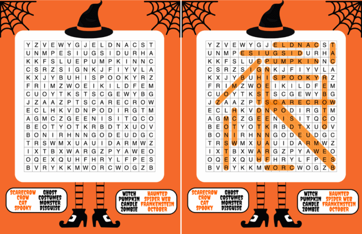 Free Halloween Word Search Printables - Prudent Penny Pincher