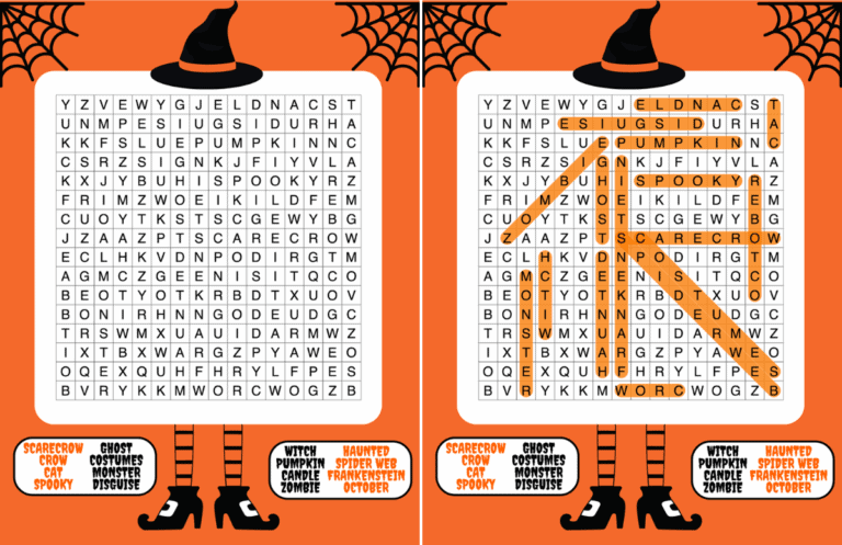 Free Halloween Word Search Printables - Prudent Penny Pincher