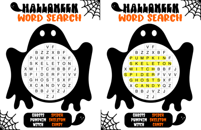 Free Halloween Word Search Printables - Prudent Penny Pincher