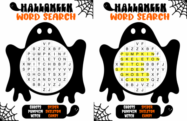 Free Halloween Word Search Printables - Prudent Penny Pincher