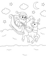 30 Free Printable Reindeer Coloring Pages for Kids - Prudent Penny Pincher
