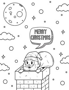 50 Free Printable Santa Coloring Pages for Kids - Prudent Penny Pincher